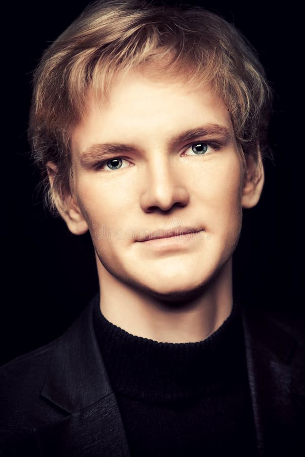 Intelligent face stock image. Image of fashion, indoor - 41310997