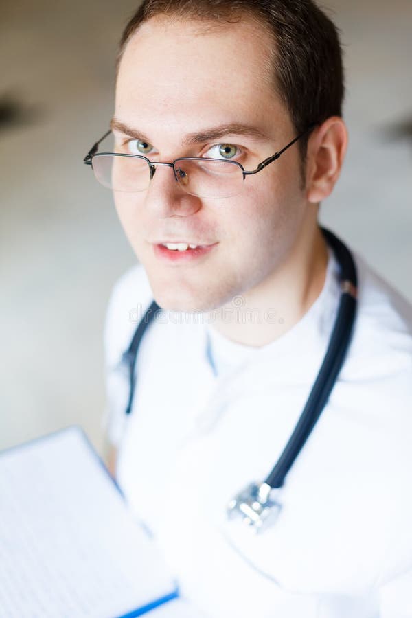 Kind Male Doctor stock image. Image of adult, coat, handsome - 31069435