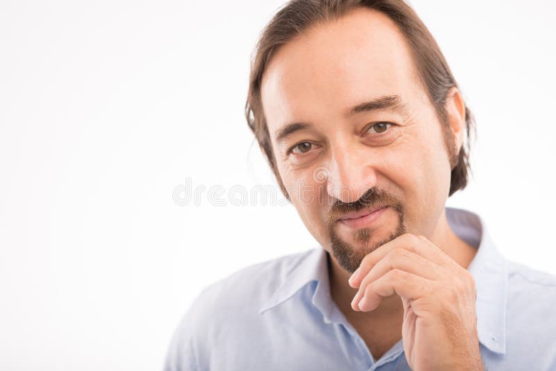 Kind man stock image. Image of copyspace, calm, head - 41751459