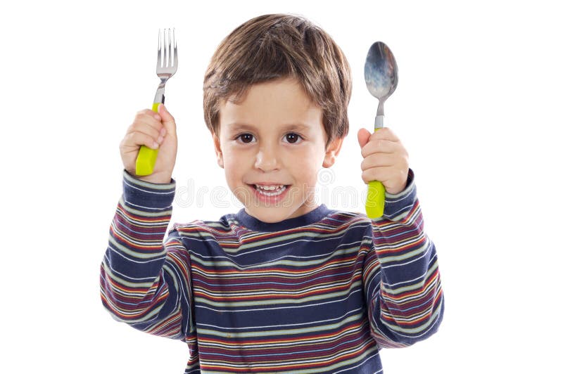 Een Lepel, Vork En Een Mes Op Een Jute Omhoog Wordt Een Gestapeld Die ...