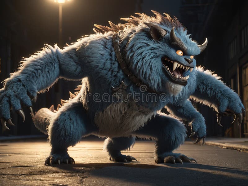 Kind Monster, Furry - Generated by Ai Stock Illustration - Illustration ...