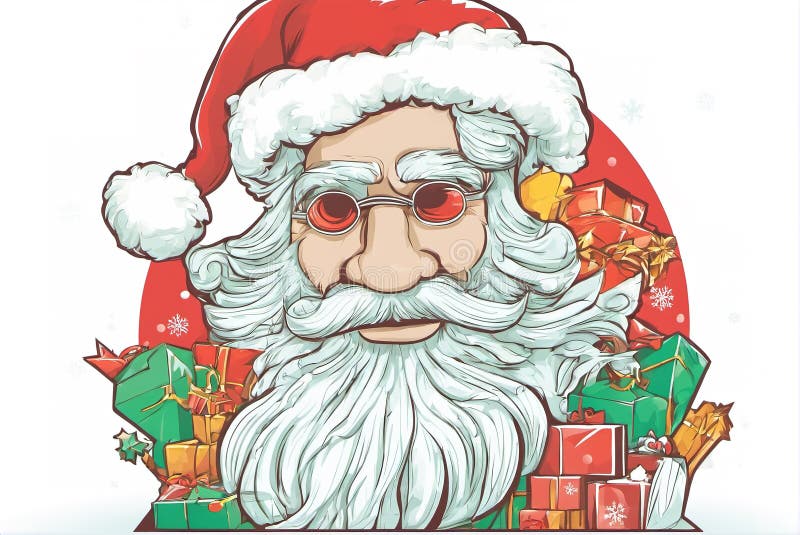 Kind and Kind Santa Claus Cartoon Image Stock Illustration ...