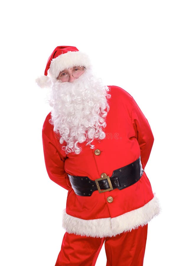 Santa Claus Isolated On White Background. Stock Photo - Image of saint ...