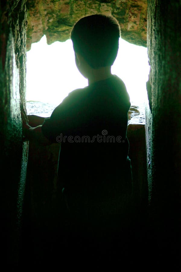 Kind-Schattenbild stockbild. Bild von schatten, kind, jung - 56241