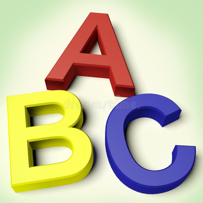 Kind-Zeichen, Die ABC Buchstabieren Stock Abbildung - Illustration von ...