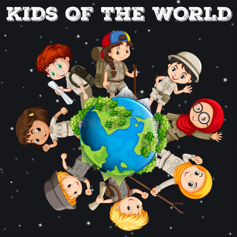 Kinder Der Welt Stock Illustrationen, Vektors, & Klipart – (6,605 Stock ...