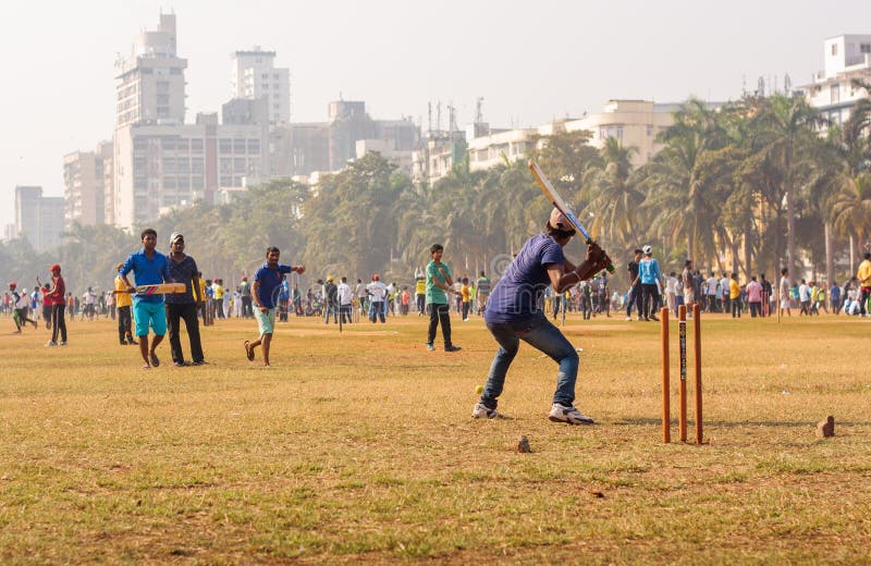 Kinder, Die Kricket Spielen Redaktionelles Stockbild - Bild von junge ...