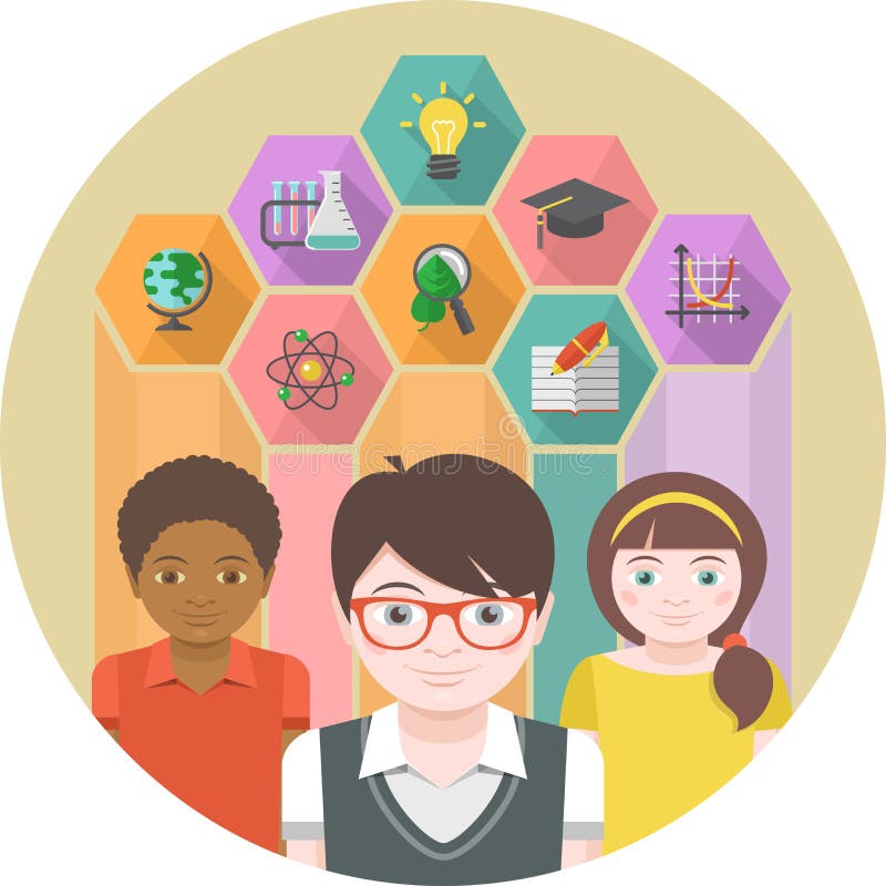 Kinder Mit Verschiedenen Interessen Vektor Abbildung - Illustration von ...