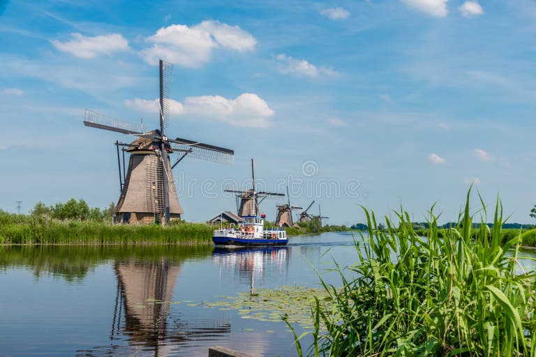 242 Kinderdijk Summer Boat Stock Photos - Free & Royalty-Free Stock ...