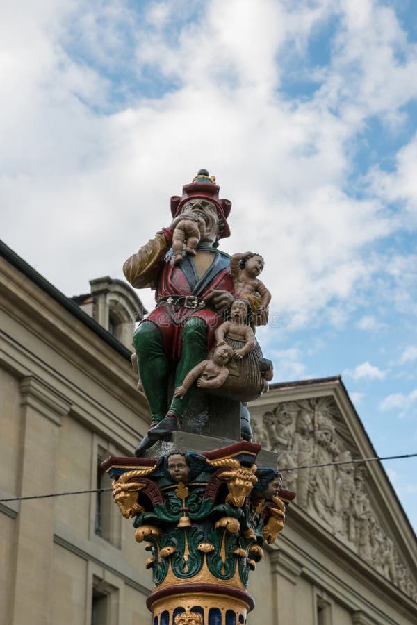 Ogrer Springbrunnen Oder Kinderfresser Kindlifresserbrunnen Bern ...