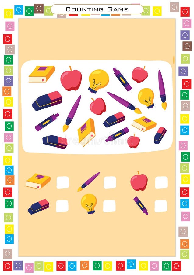 Number Matching Games Stock Illustrations – 386 Number Matching Games ...