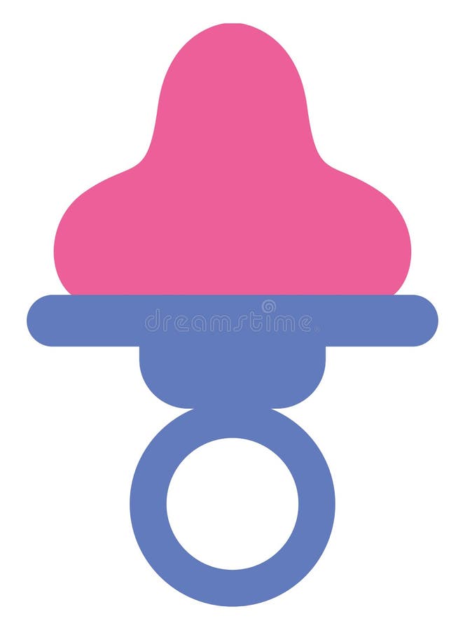 Kindergarten Pink Pacifier , Icon Stock Vector - Illustration of ...