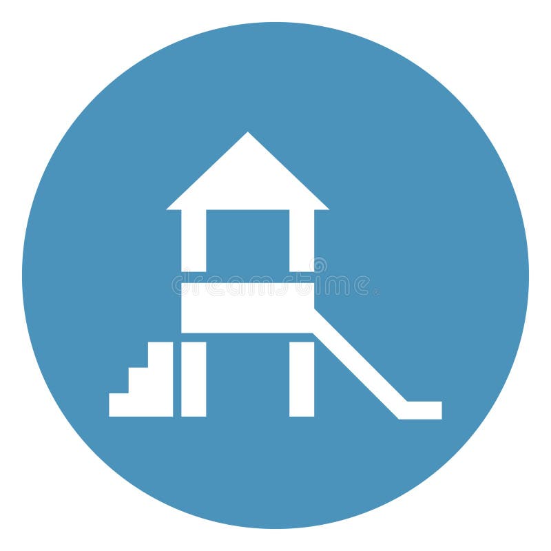Kindergarten, Play Area Isolated Vector Icon Which Can Be Easily ...