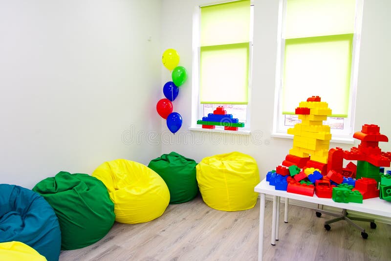 Kindergarten Preschool Classroom Interior. Educational Centre for ...