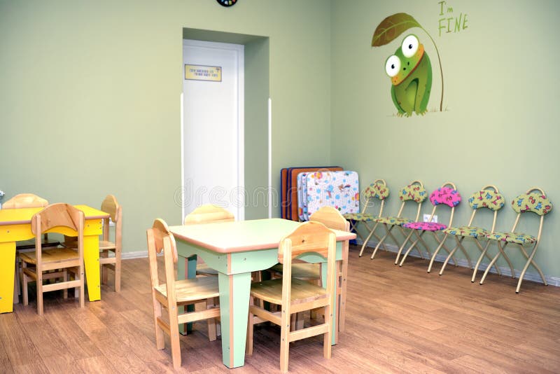 Kindergarten room interior editorial stock image. Image of floor - 96192539
