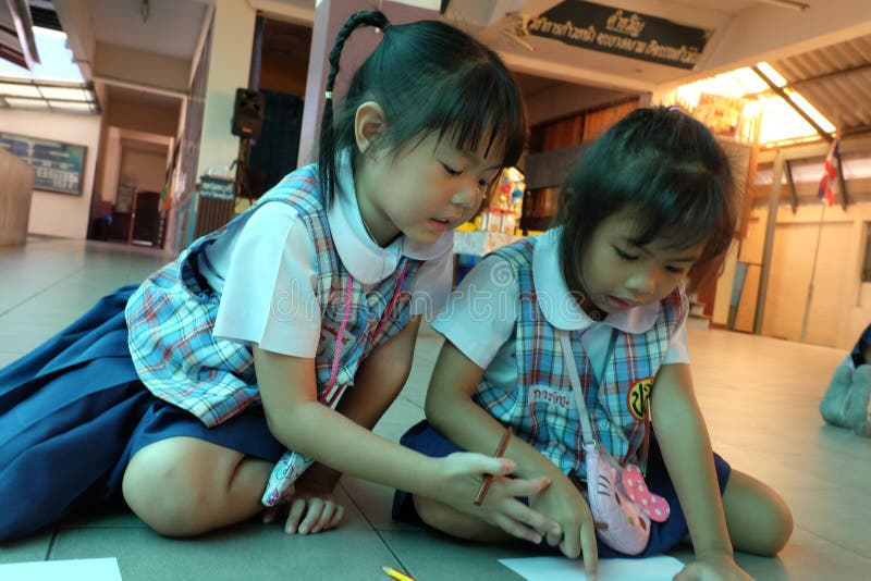 Kindergarten Students are Learning Editorial Photography - Image of ...