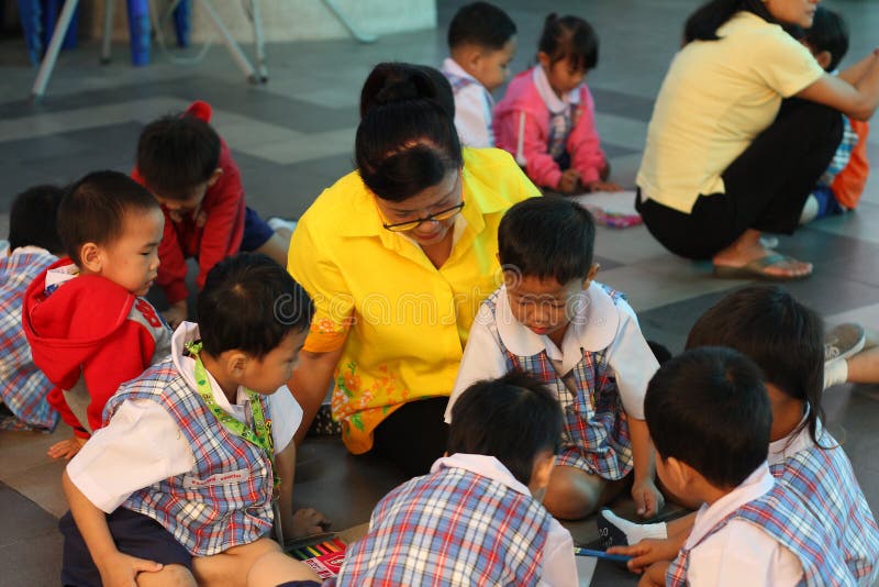 Kindergarten Students are Learning Editorial Image - Image of activity ...