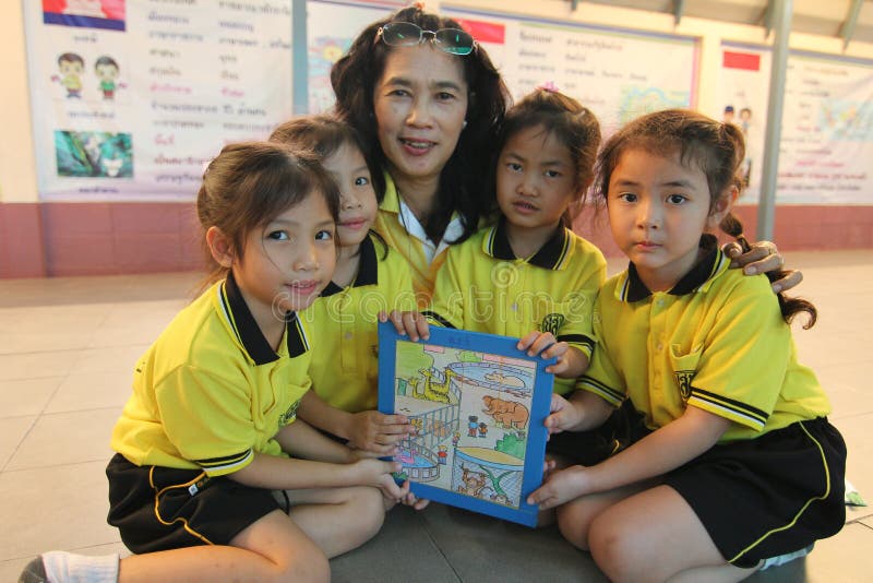 Kindergarten Students are Learning Editorial Photography - Image of ...