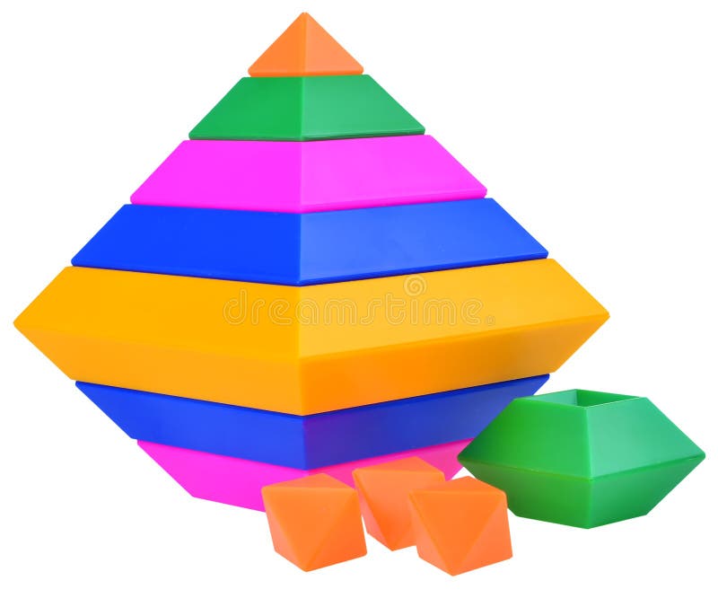 Die Pyramide der Kinder stockfoto. Bild von blöcke, haupt - 33147584