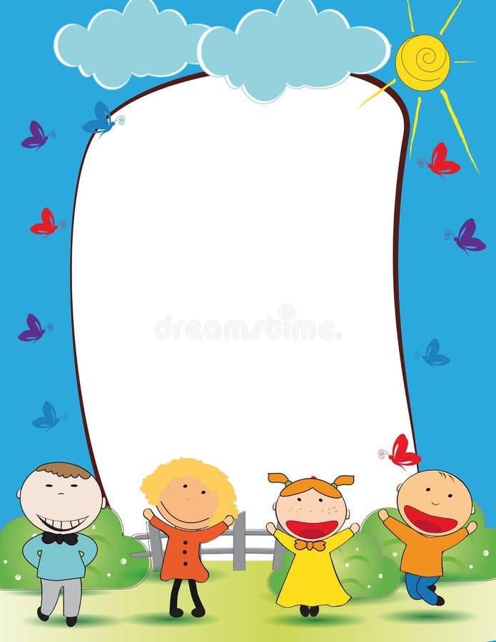 Kinderrahmen vektor abbildung. Illustration von kinderrahmen - 36816600