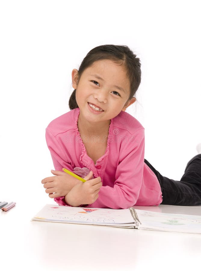 Kindheit-Zeichnung stockbild. Bild von mädchen, fertigkeit - 8836739