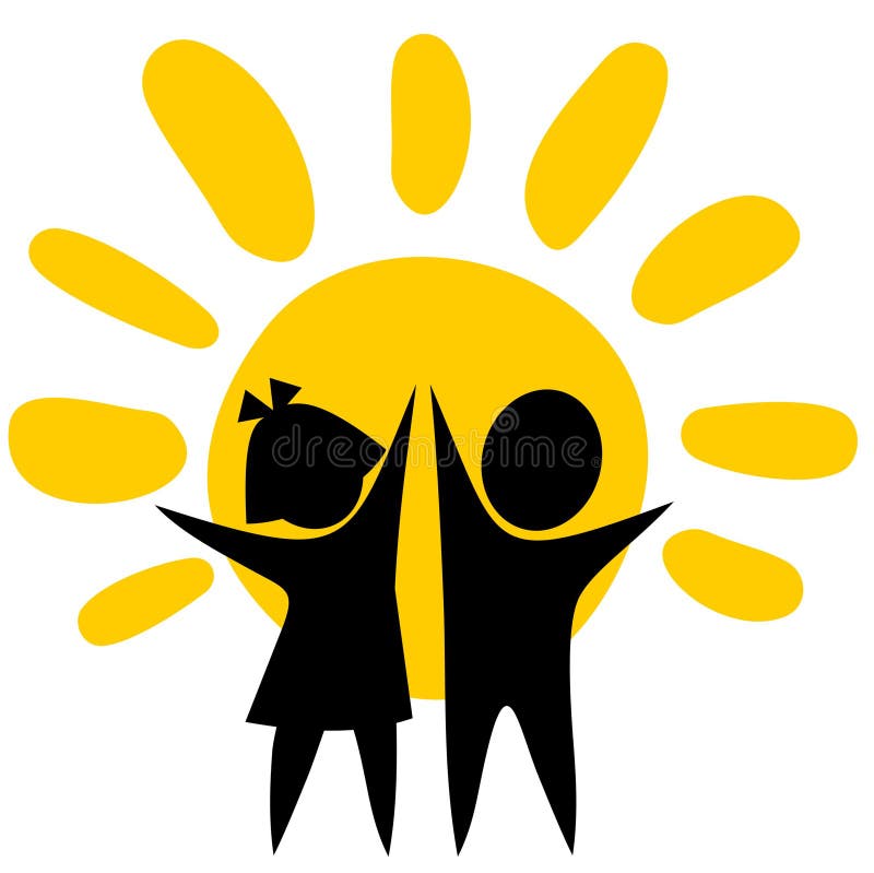 Kindheitsymbol vektor abbildung. Illustration von mädchen - 10223473