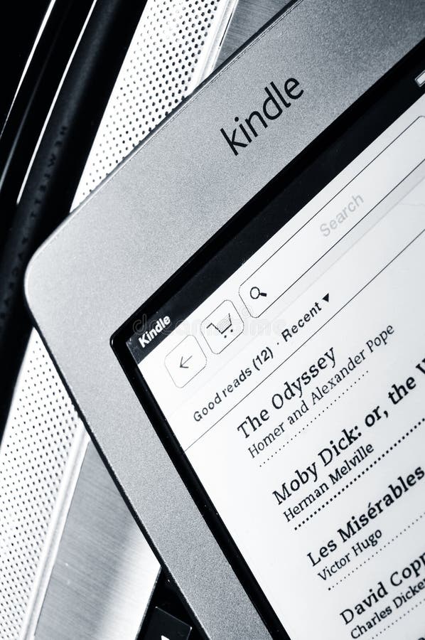Kindle touch editorial stock image. Image of device, literature - 25386399