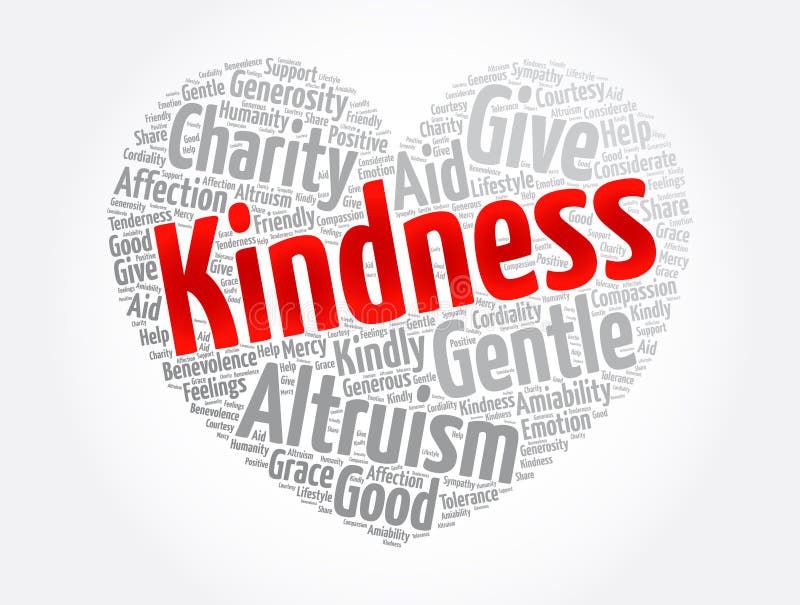 Kindness word cloud stock vector. Illustration of kindness - 152683659