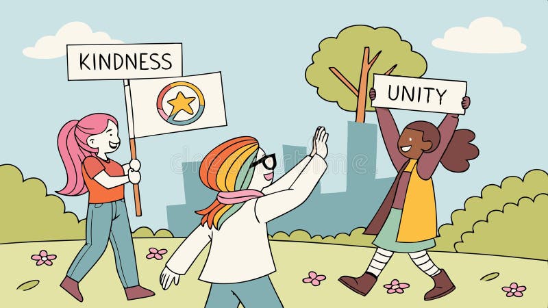 Kindness and Unity Hands Together Community and Social Harmony and ...