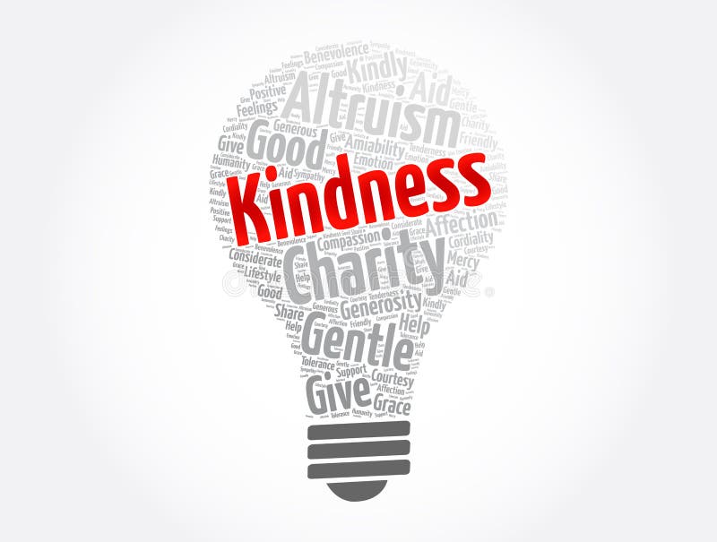 Kindness word cloud stock vector. Illustration of kindness - 152683659