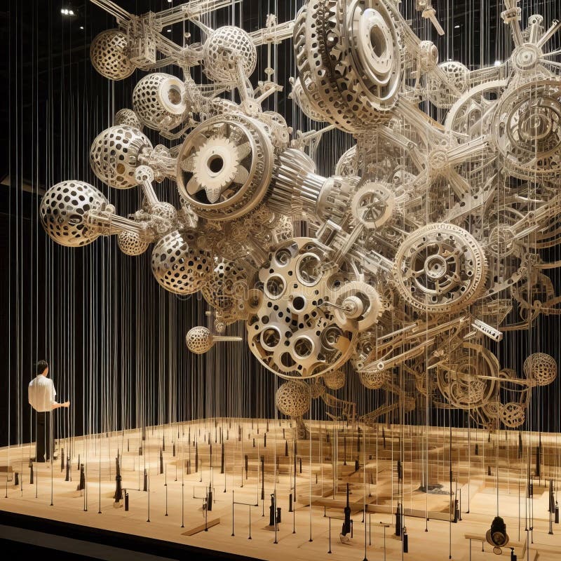 140 116. a Kinetic Art Installation that Uses Movable Elements Stock ...