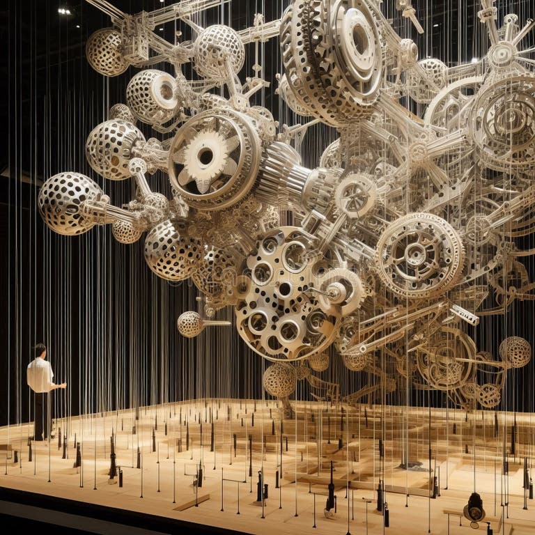 140 116. a Kinetic Art Installation that Uses Movable Elements Stock ...