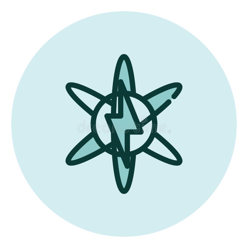 Kinetic energy, icon stock vector. Illustration of white - 259397169