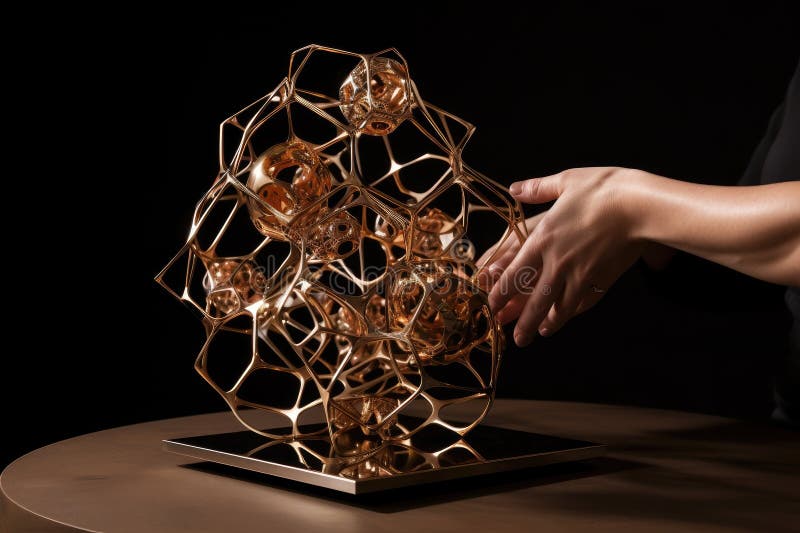 Kinetic and Interactive Sculpture of Interlocked Shapes, Inspired by ...