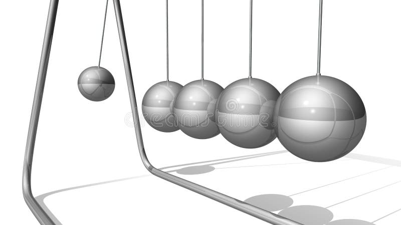 Kinetic pendulums stock image. Image of spheres, energy - 3817237