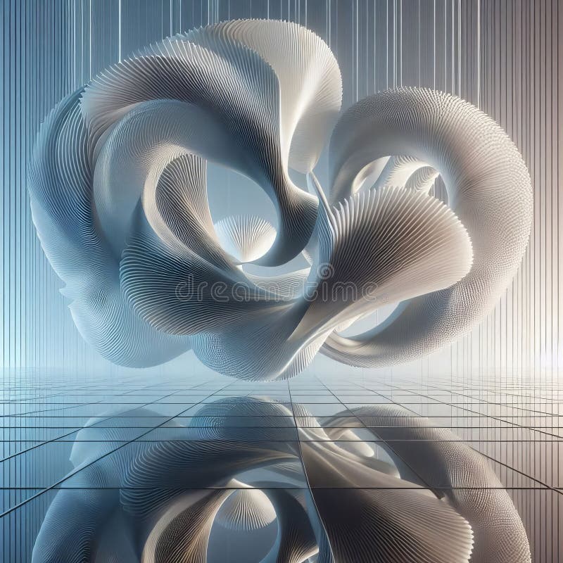 157 121. a Kinetic Sculpture that Moves an Changes Shape in Res Stock ...