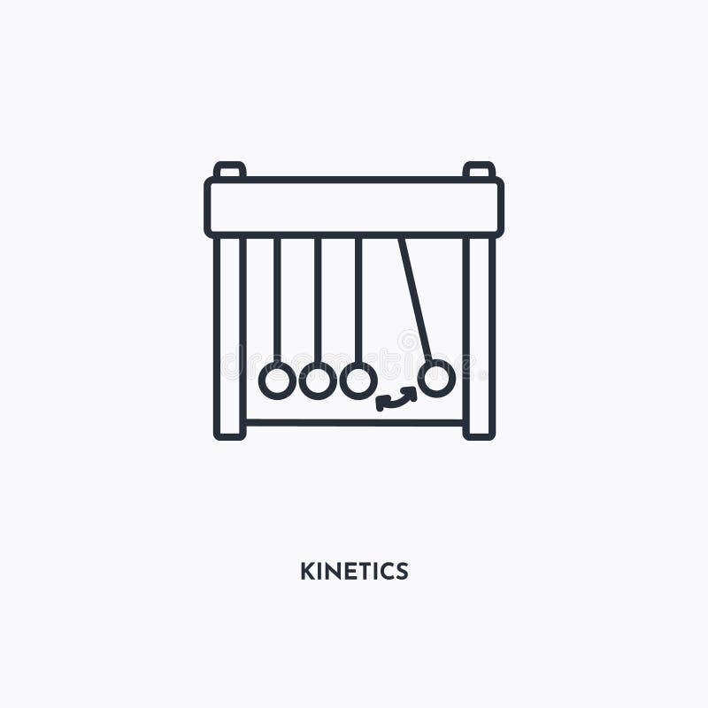 Kinetics Line Icons Collection. Movement, Speed, Dynamics, Reaction ...