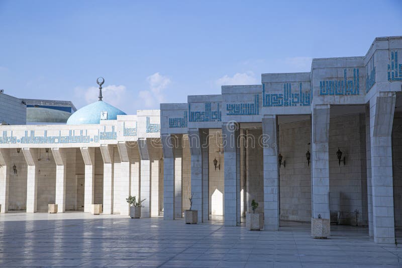 King Abdullah Mosque in Amman, Jordan Stock Photo - Image of religion ...
