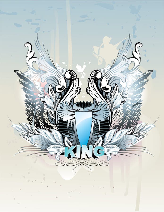 King abstract illustration stock vector. Illustration of elements ...