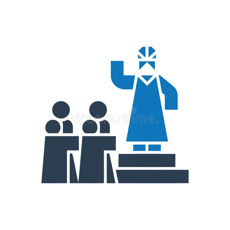 King Addressing People Icon Stock Illustration - Illustration of speech ...