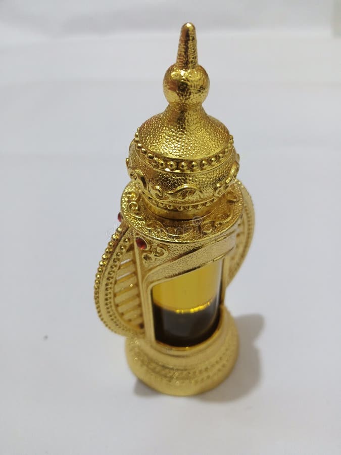 The King of Beautiful Gold Perfume Stock Image - Image of brass ...