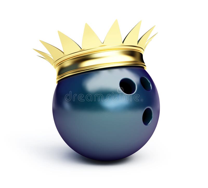 Bowling king champion stock illustration. Illustration of number - 21742747