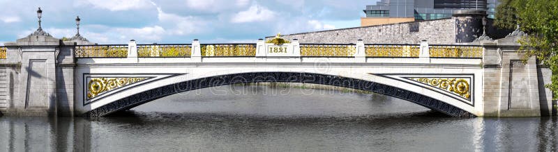 King Bridge in Dublin - PANORAMA Stock Photo - Image of buildings ...