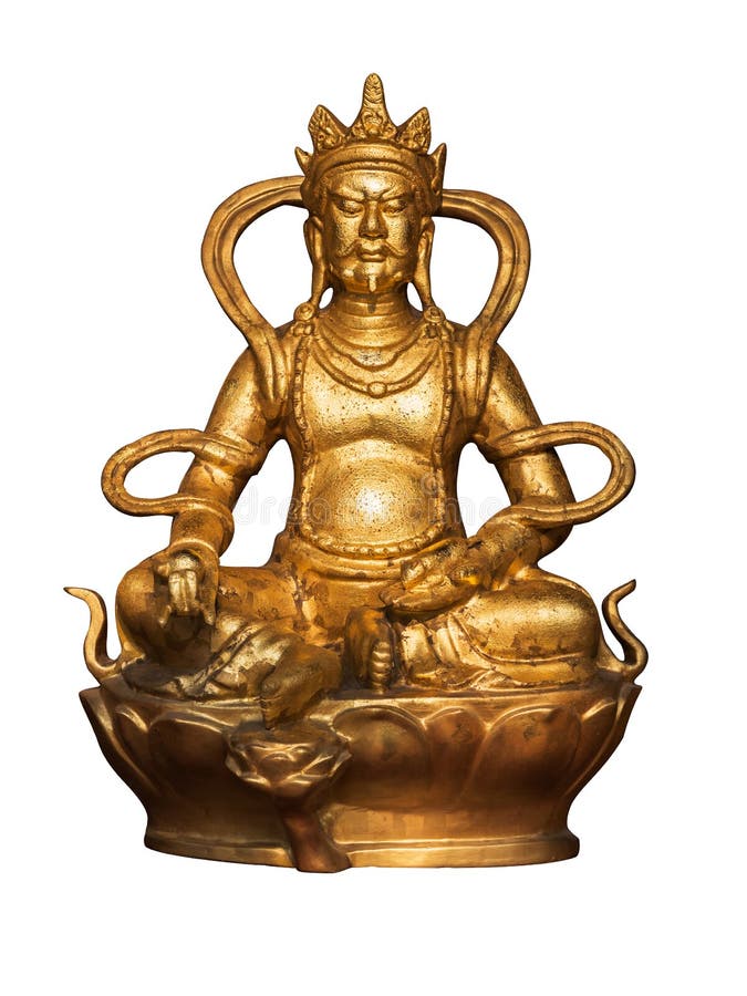 King Buddha Golden Statue Isolated Stock Image - Image of buddah ...