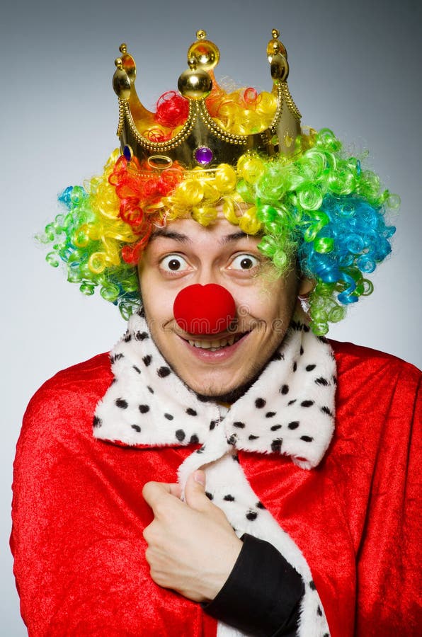 King businessman in funny stock photo. Image of hero - 42195706