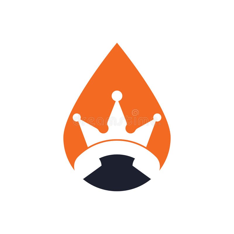 King Call Drop Shape Vector Logo Design Stock Vector - Illustration of ...
