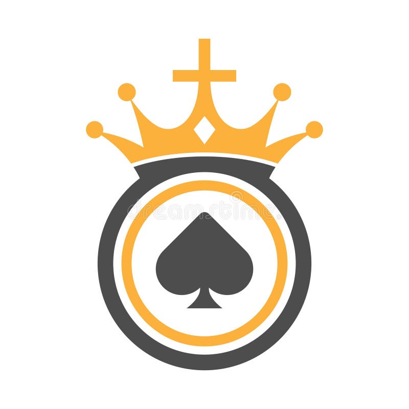 King card logo design stock vector. Illustration of vegas - 375629781