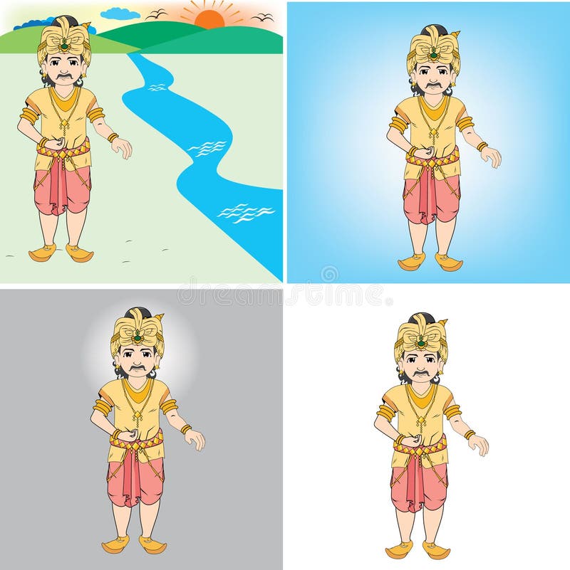 Scared Cartoon King stock vector. Illustration of panic - 51124232