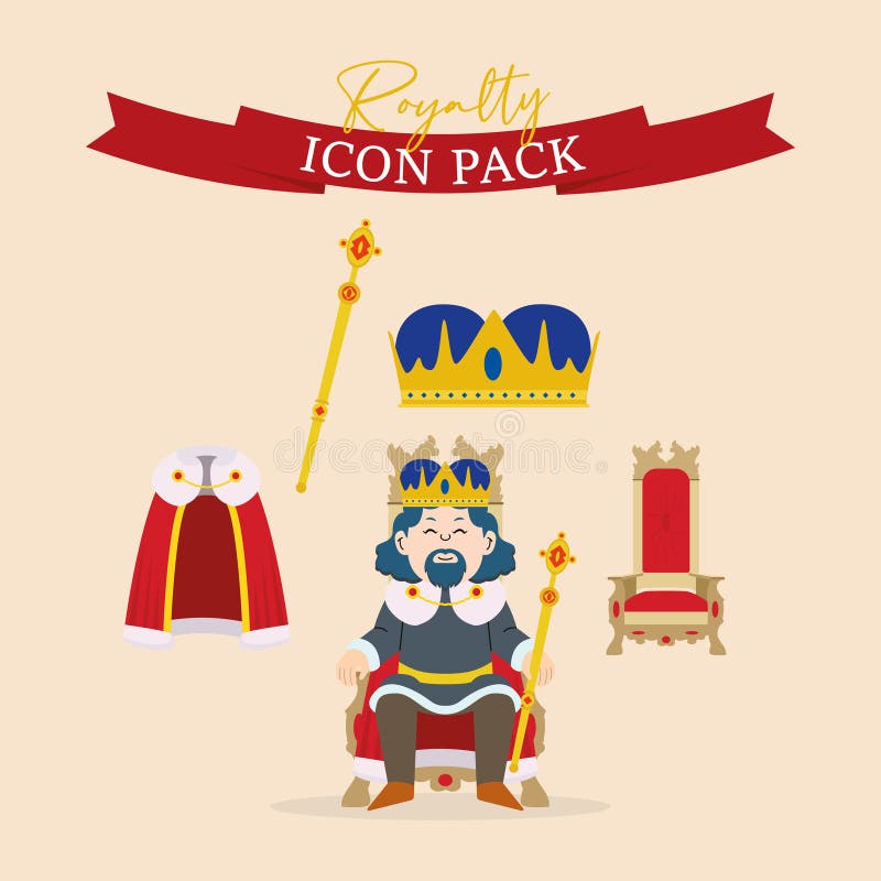 King Character Asset Vector Stock Illustration - Illustration of ...