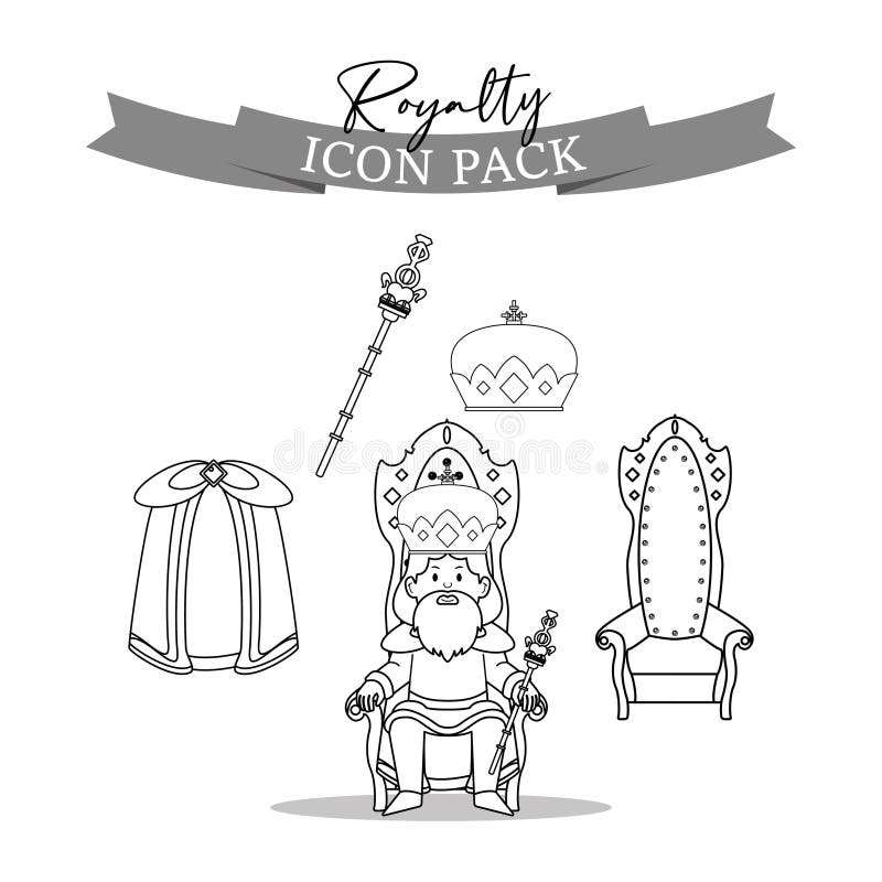 King Character Asset Vector Stock Vector - Illustration of vector ...